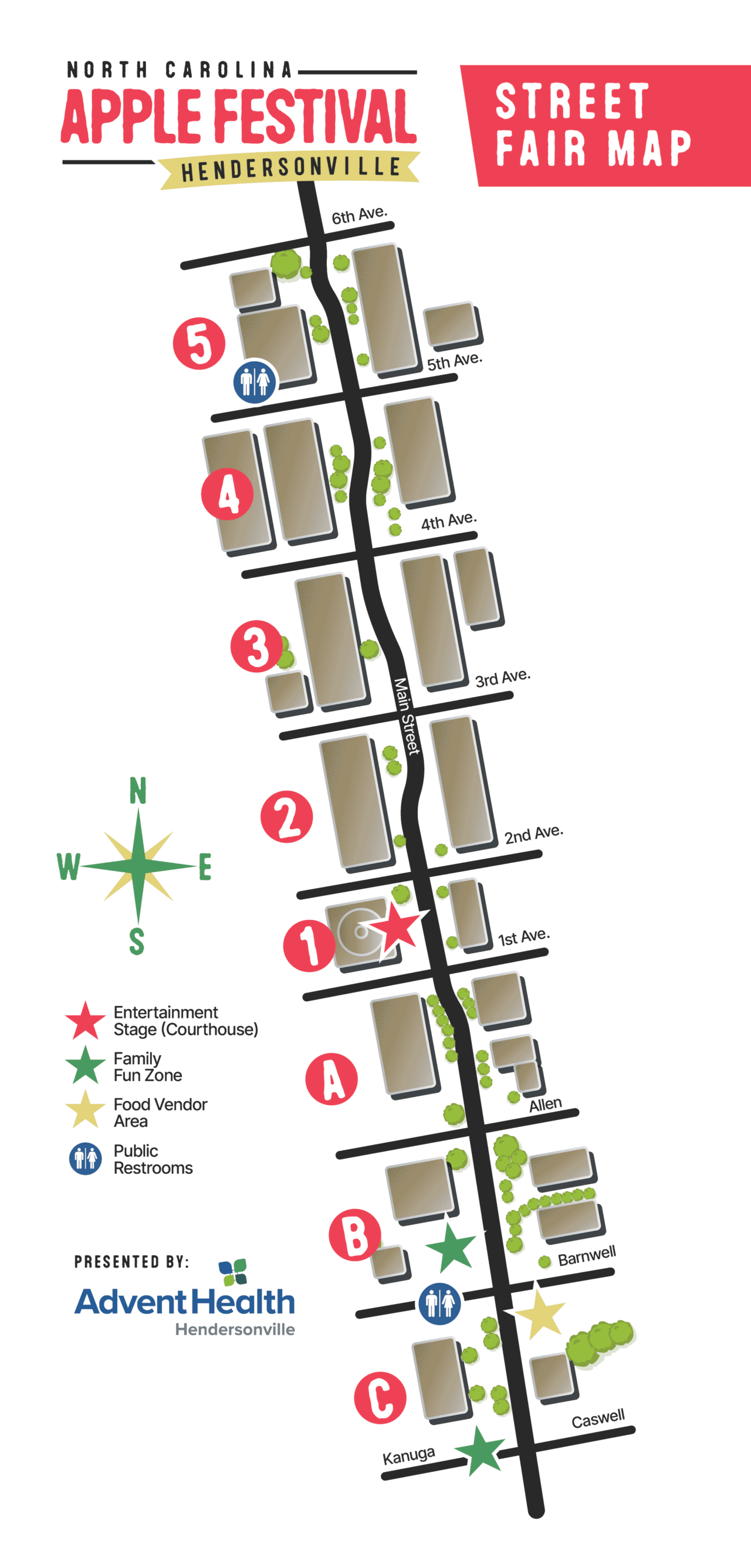 Street Map | NC Apple Festival